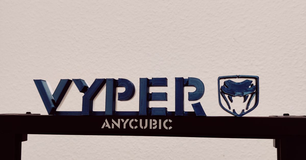 Anycubic Vyper Logo by Reddich96 | Download free STL model | Printables.com