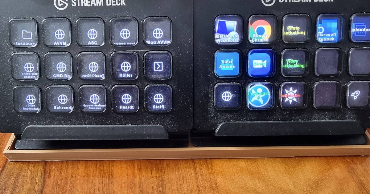 Frame for two stream decks with 15keys by lothar stobbe | Download free ...