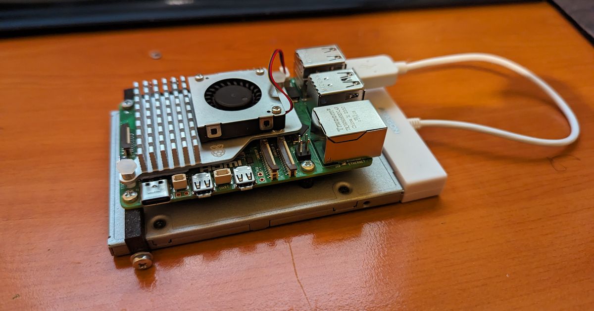 Raspberry Pi 5 2.5" drive mount by mikkol | Download free STL model ...