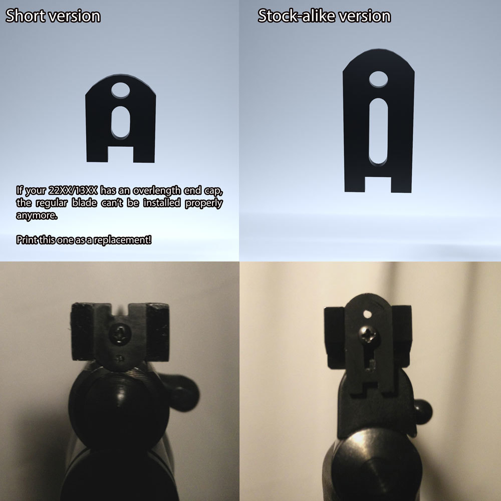 Crosman 22XX/13XX/PC77 Rear Sight Blades by D F | Download free STL ...
