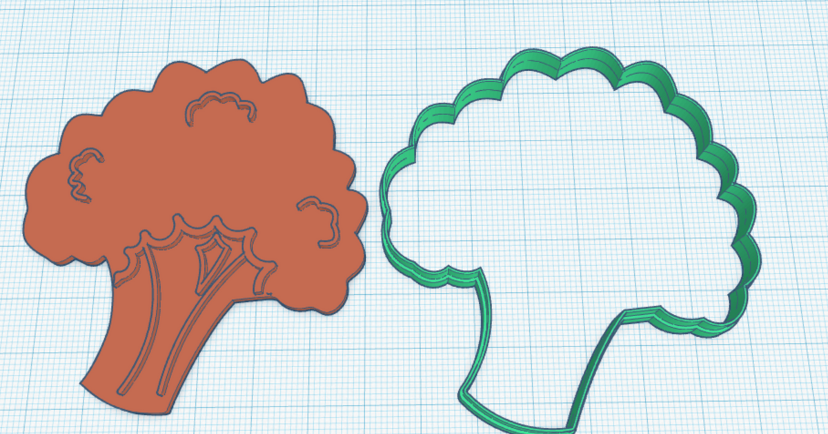 Broccoli Cookie Cutter by Ian | Download free STL model | Printables.com