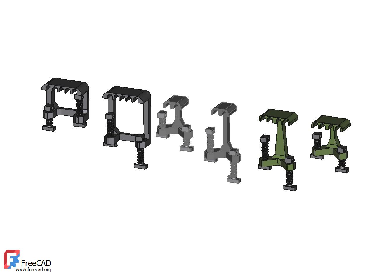 Cable Guide Desk Clamps by xyz | Download free STL model | Printables.com