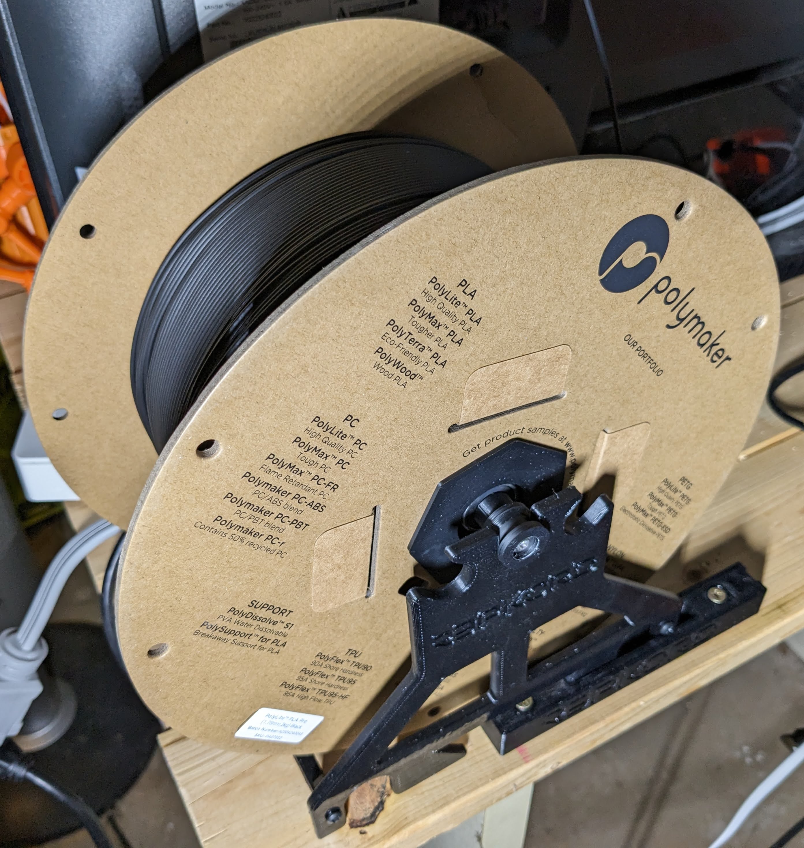 RepRack RackStand for 3 kg Polymaker Cardboard Spools by Shihchiun ...