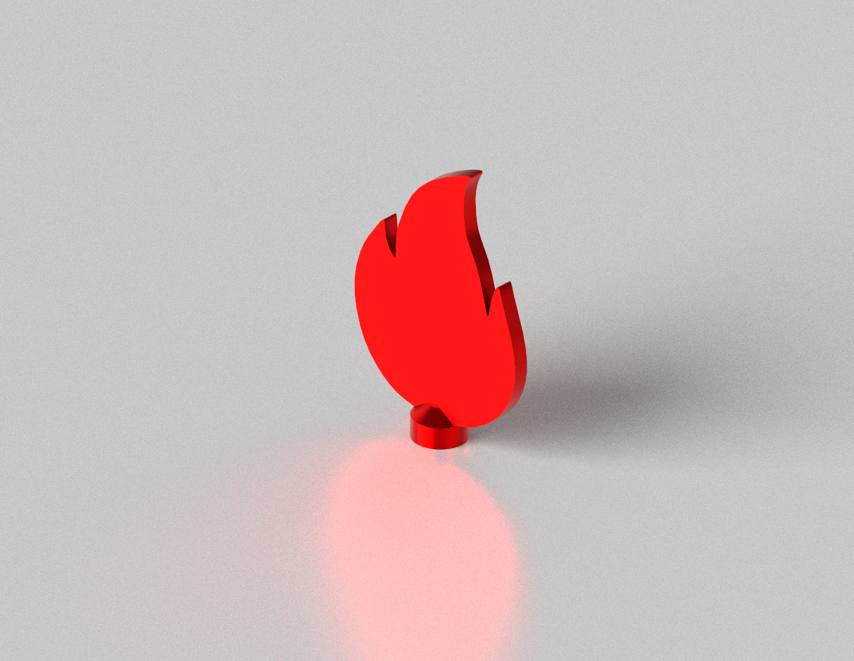 Lego DUPLO compatibile fire element by yaras | Download free STL model ...