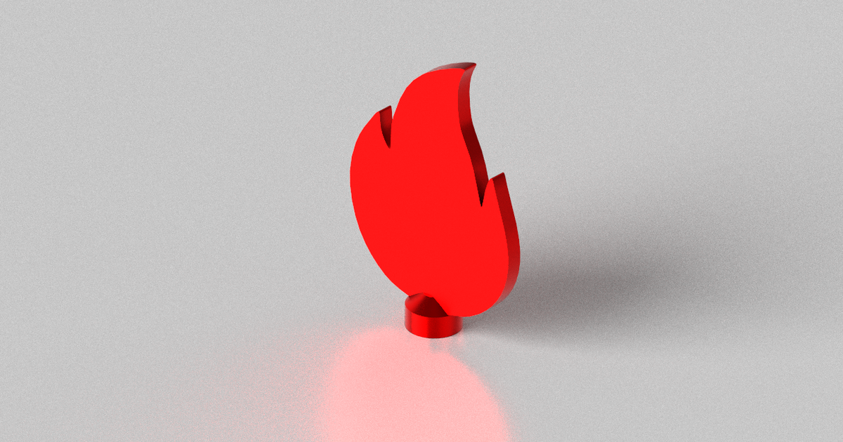 Lego DUPLO compatibile fire element by yaras | Download free STL model ...