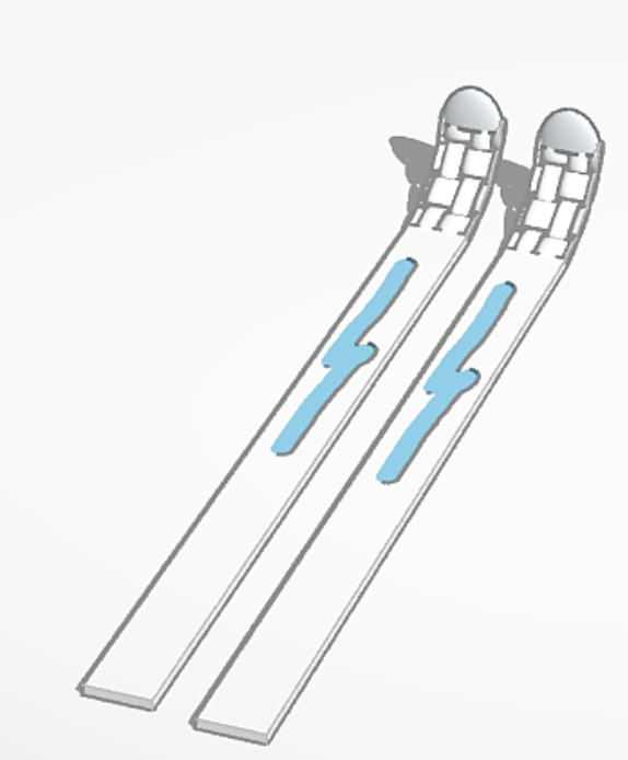 pair of skis by Gabriel Guarana | Download free STL model | Printables.com