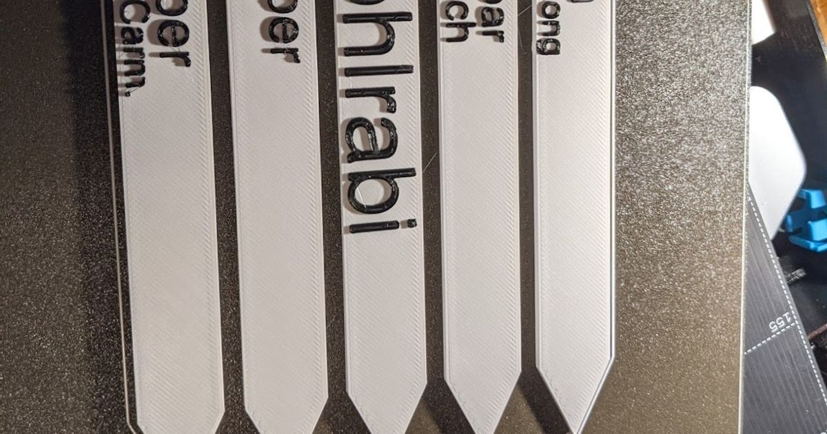 Permanent Plant Labels by tommck | Download free STL model | Printables.com