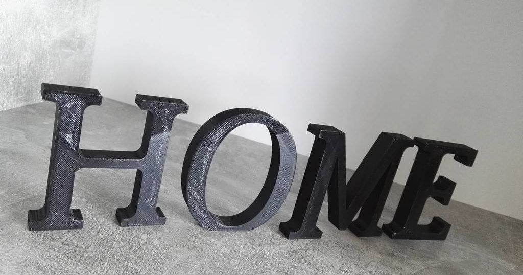 HOME Letters decoration by TestoMane | Download free STL model ...