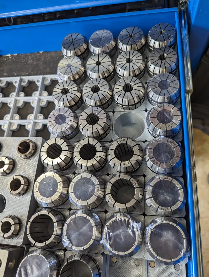 ER40 collet holder gridfinity by jh247247 | Download free STL model ...
