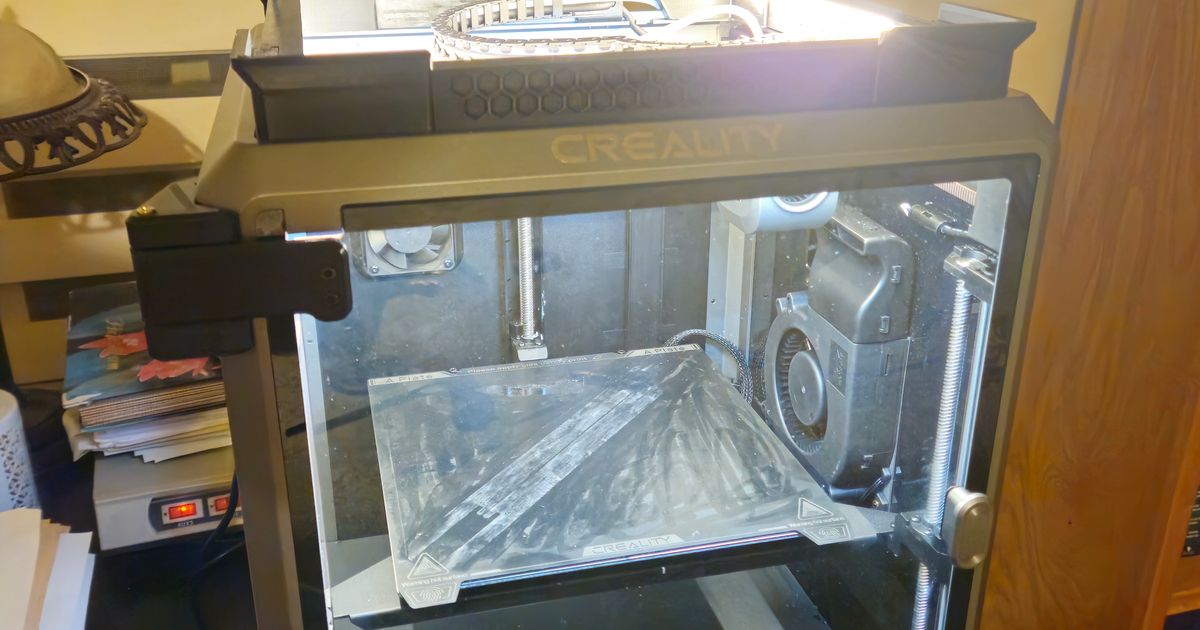 K1 Lid Riser with LED mount w/o vent based on JC-Creality's K1 ...