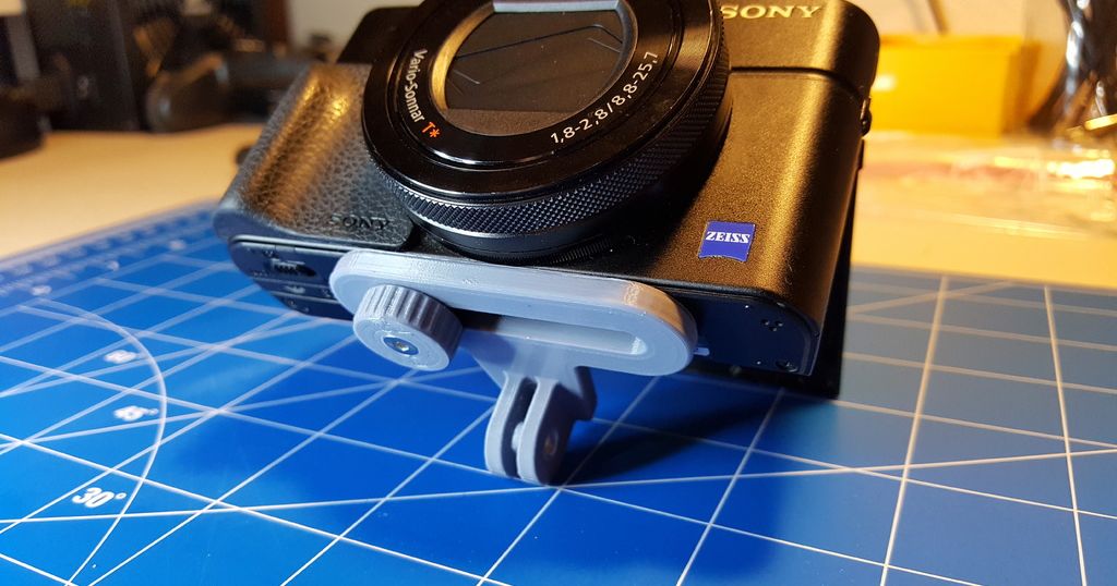 Offset Camera to GoPro mount adapter by MakerFunLab | Download free STL ...