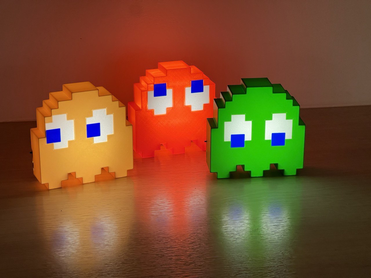 Pac Man ghosts with batteries por mhacker | Descargar modelo STL ...
