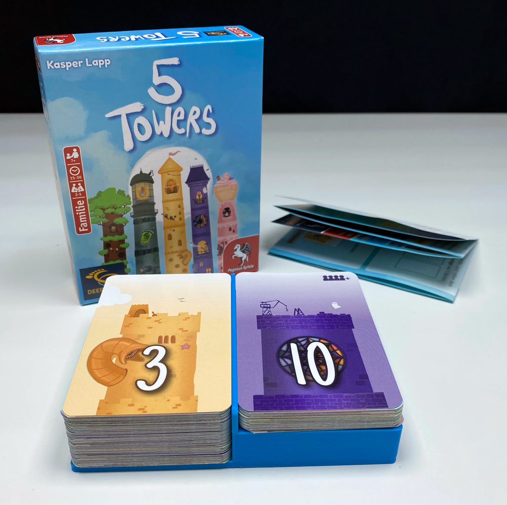 5 TOWERS Inlay with card divider (Inlay mit Kartentrenner) by MAKERTEAM® | Download free STL ...