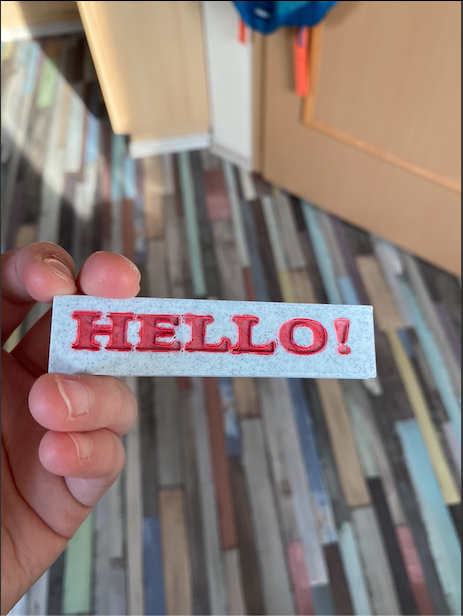 Hello! sign by Alex is printing | Download free STL model | Printables.com