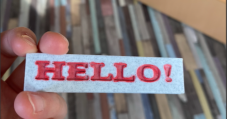 Hello! sign by Alex is printing | Download free STL model | Printables.com