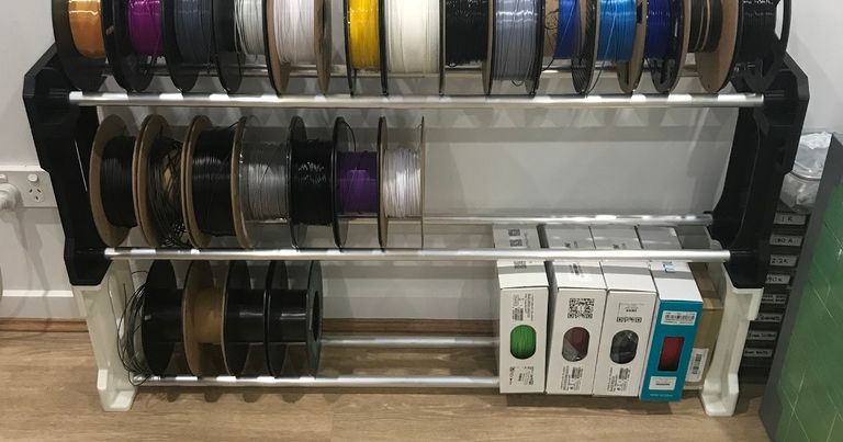 Heavy Duty Filament Rack by MissPrintcess | Download free STL model ...