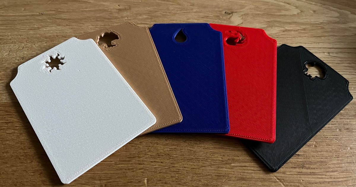 MTG Card Divider w mana symbols by Foxhill | Download free STL model ...