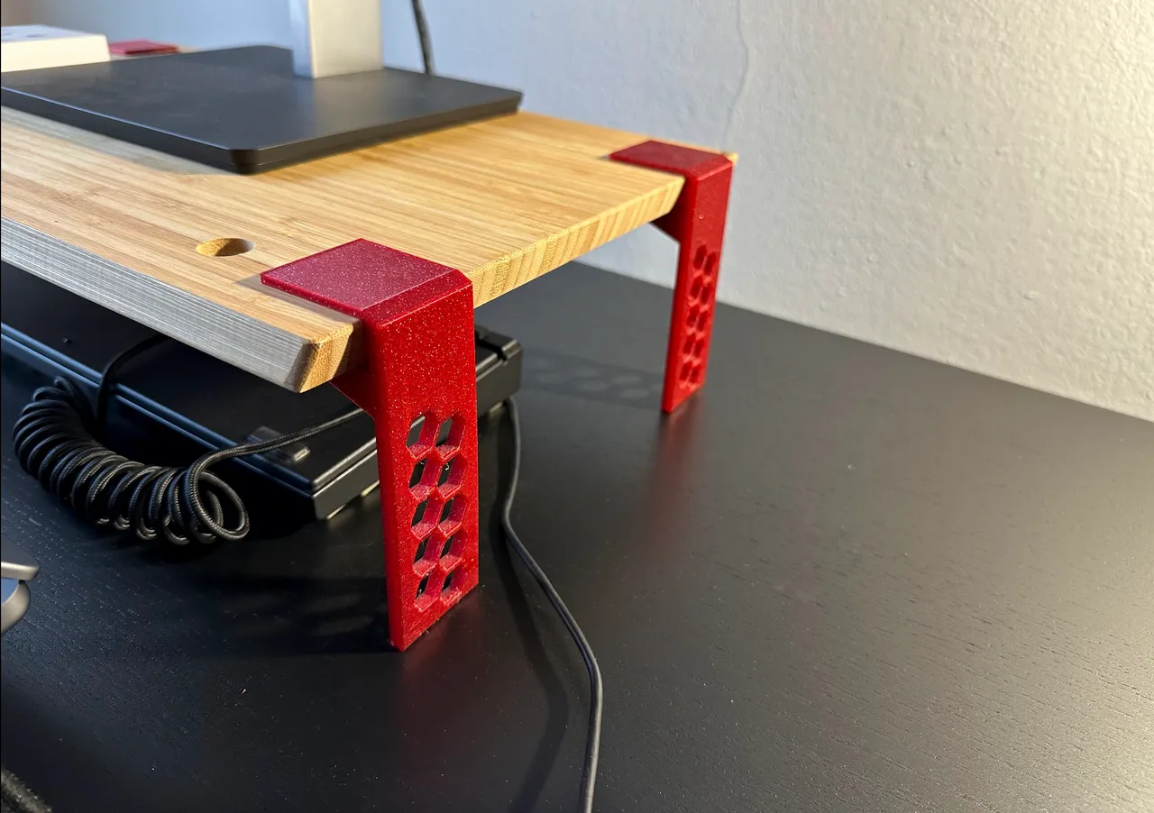 Ikea Cutting Board Monitor Stand V2 by Mile | Download free STL model | Printables.com