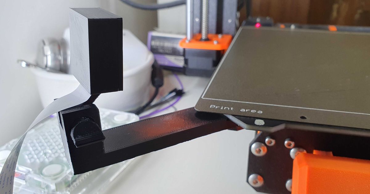 Raspberry Camera case and arm for Prusa MK3 bed by reivax | Download ...