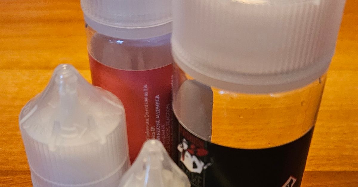 Open Liquid Bottles for Ecig-Vape by MatteMR | Download free STL model ...