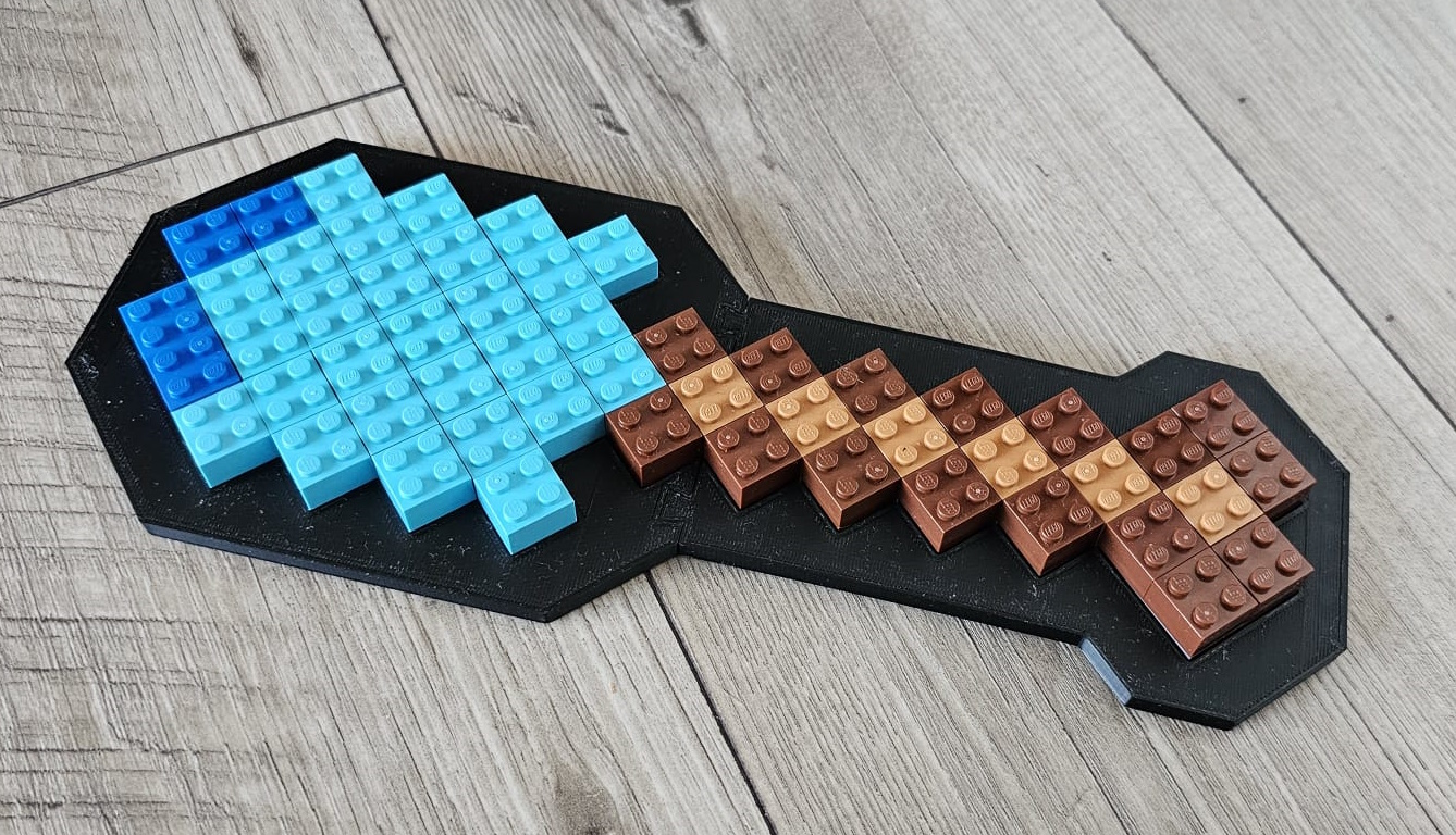 LEGO Minecraft shovel construction template by Dawid Ptaszyk | Download ...