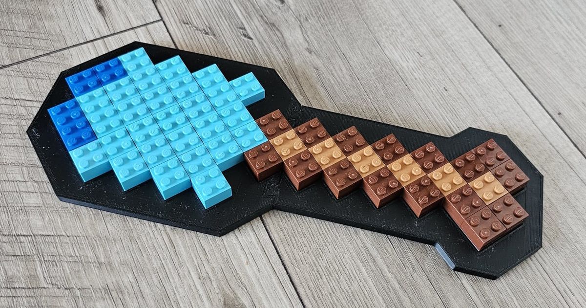 LEGO Minecraft shovel construction template by Dawid Ptaszyk | Download ...