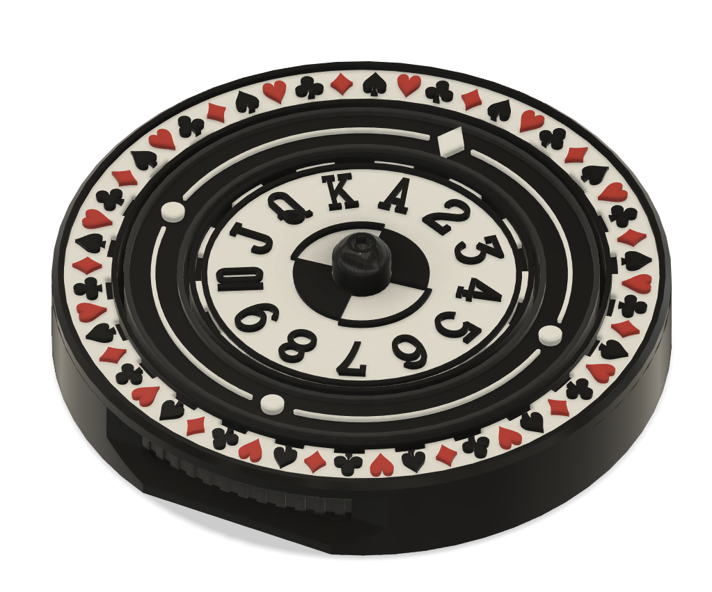 Pick a Card Roulette or a Finger toys by CJJC | Download free STL model | Printables.com