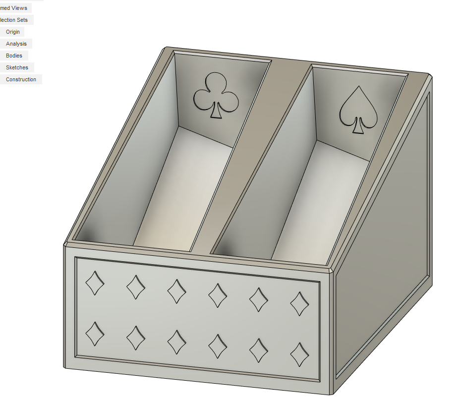 Playing Card Tray Dual Deck Auto Square Up Playing Card Holder by CJJC ...