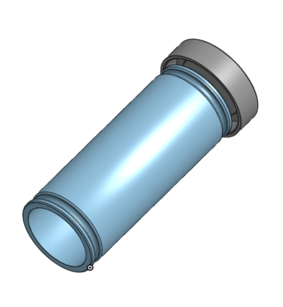 Parametric tube with O-ring sealed lids by kulalua88 | Download free ...