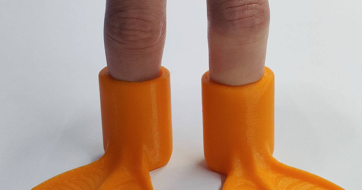 Duck Feet Finger Toy by McVolta | Download free STL model | Printables.com