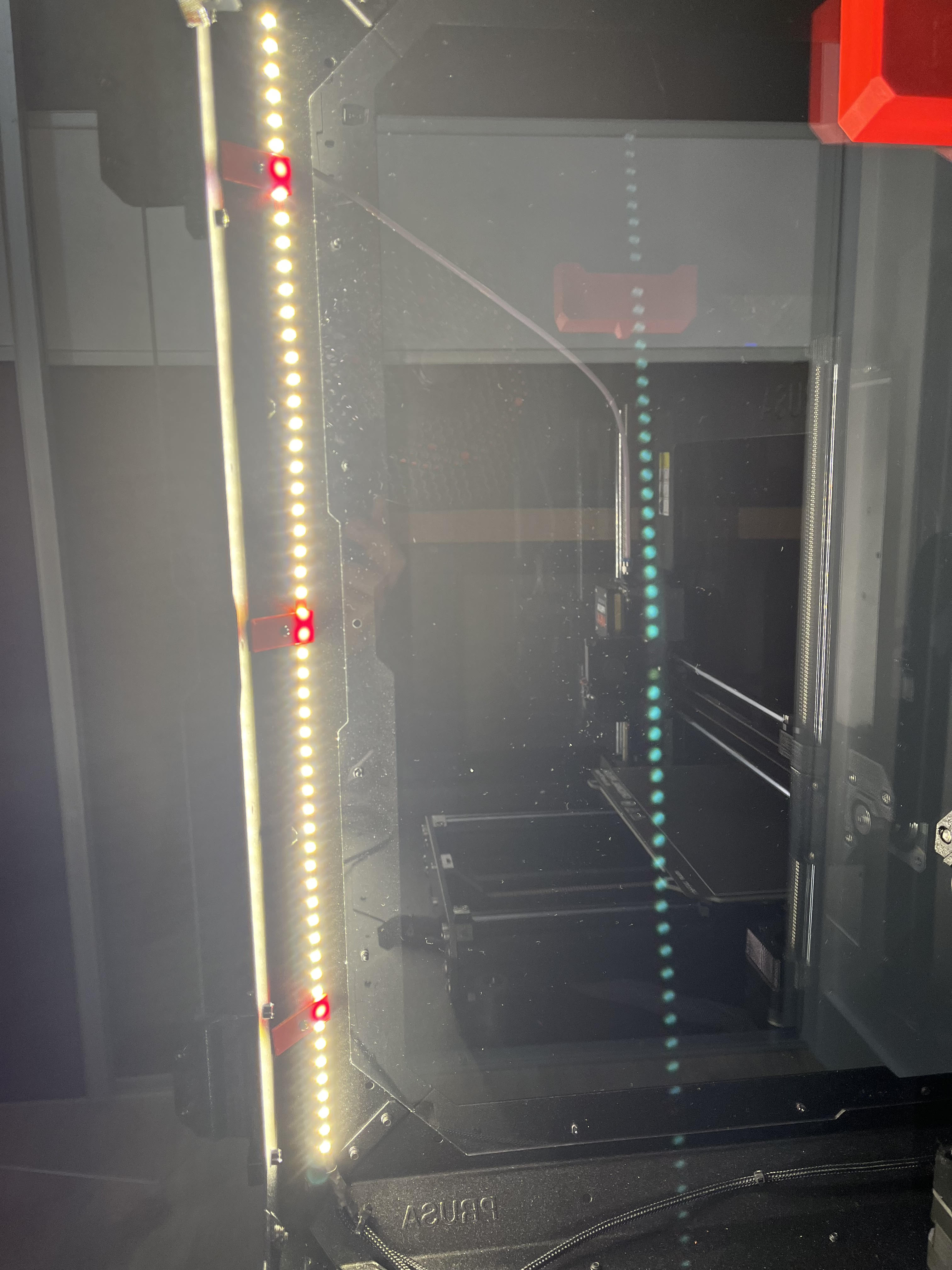 LED Strip Holders in Prusa Enclosure by Milan B | Download free STL ...