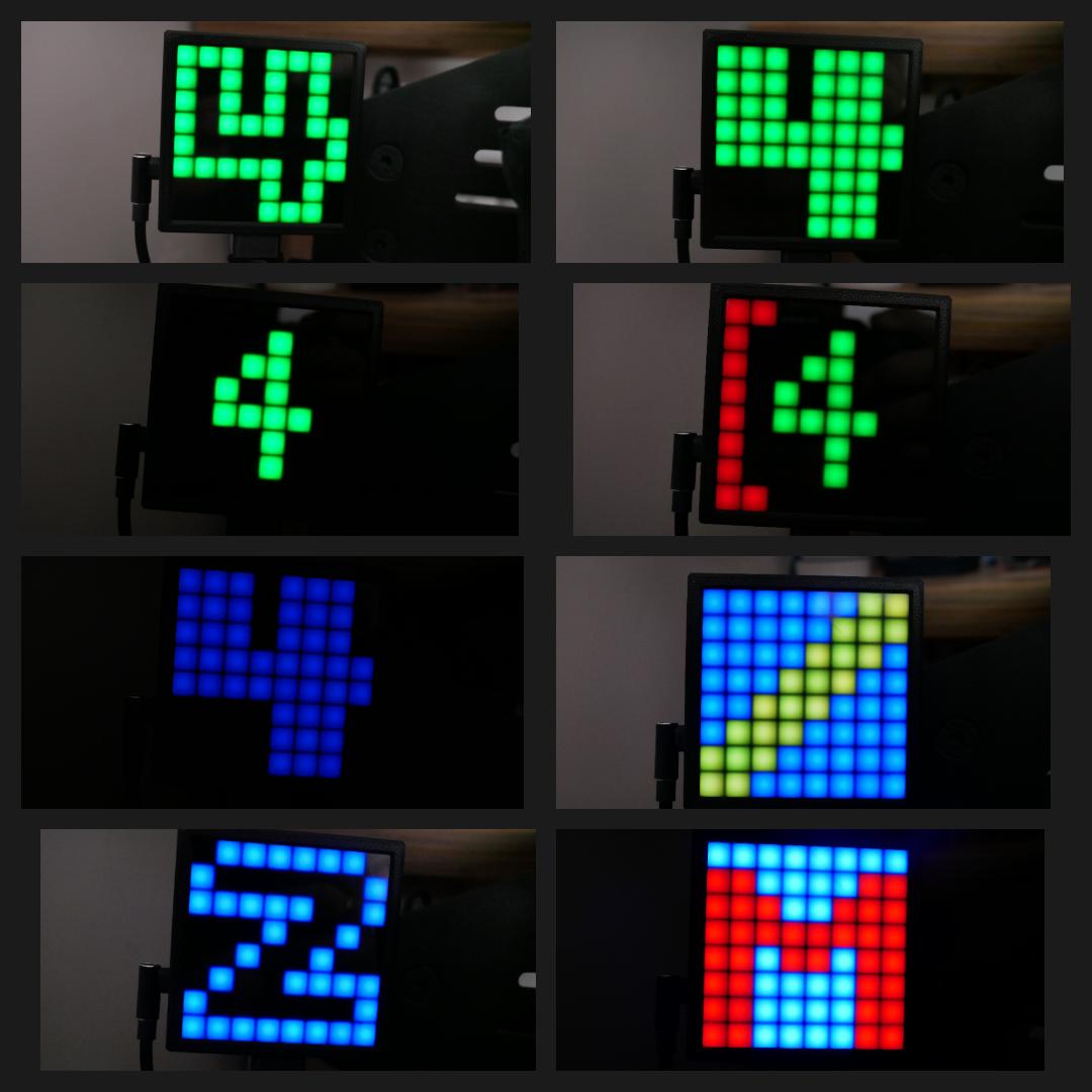 8x8 Martix RGB LED my new version iFlag display by 3DeXtruder ...