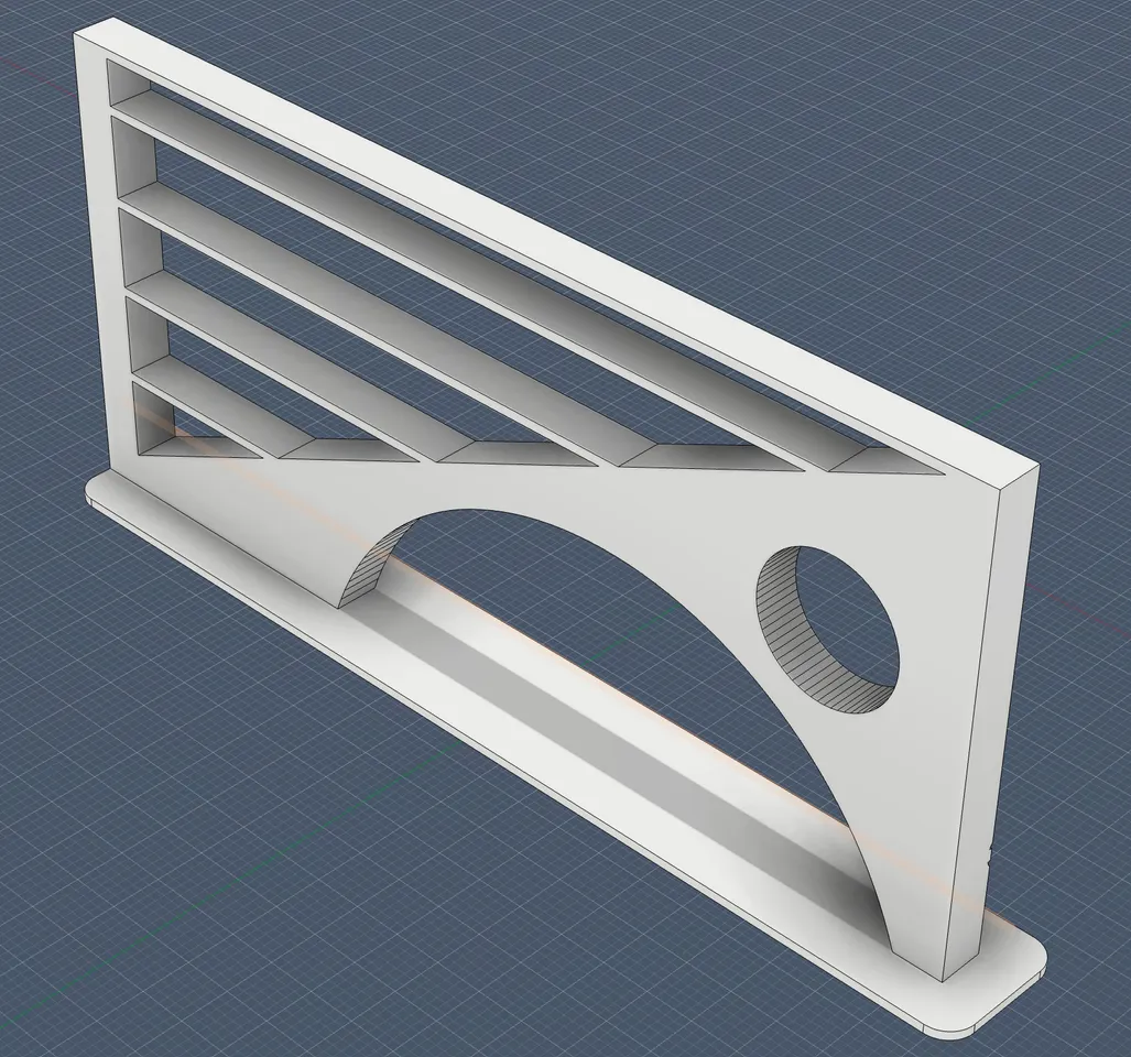 Bridge and overhang test, simplified by Martian | Download free STL ...