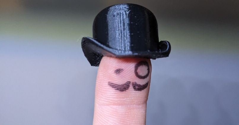 Finger Bowler Hat by Bearded Printer | Download free STL model ...
