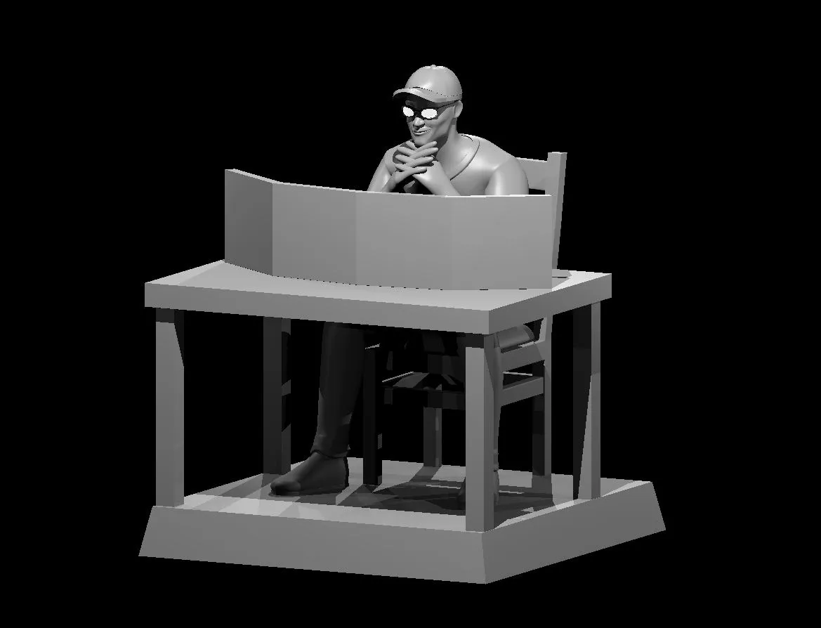 Dungeon Master Male behind DM Screen by MZ4250 | Download free STL ...