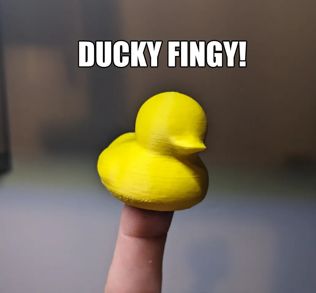Duck Finger Puppet by Bearded Printer | Download free STL model ...