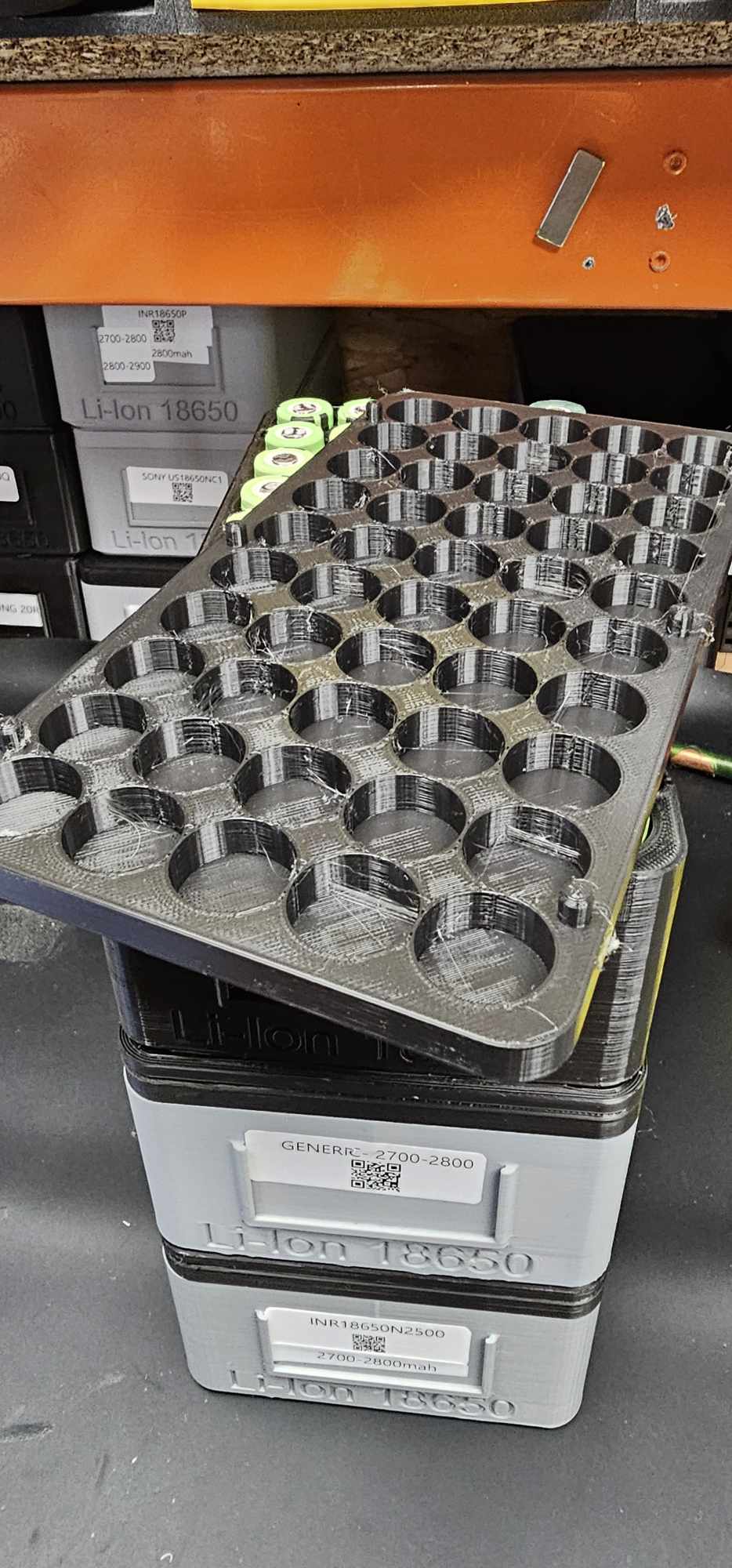 18650 Li-Ion battery Storage Box por Danny33 | Descargar modelo STL ...