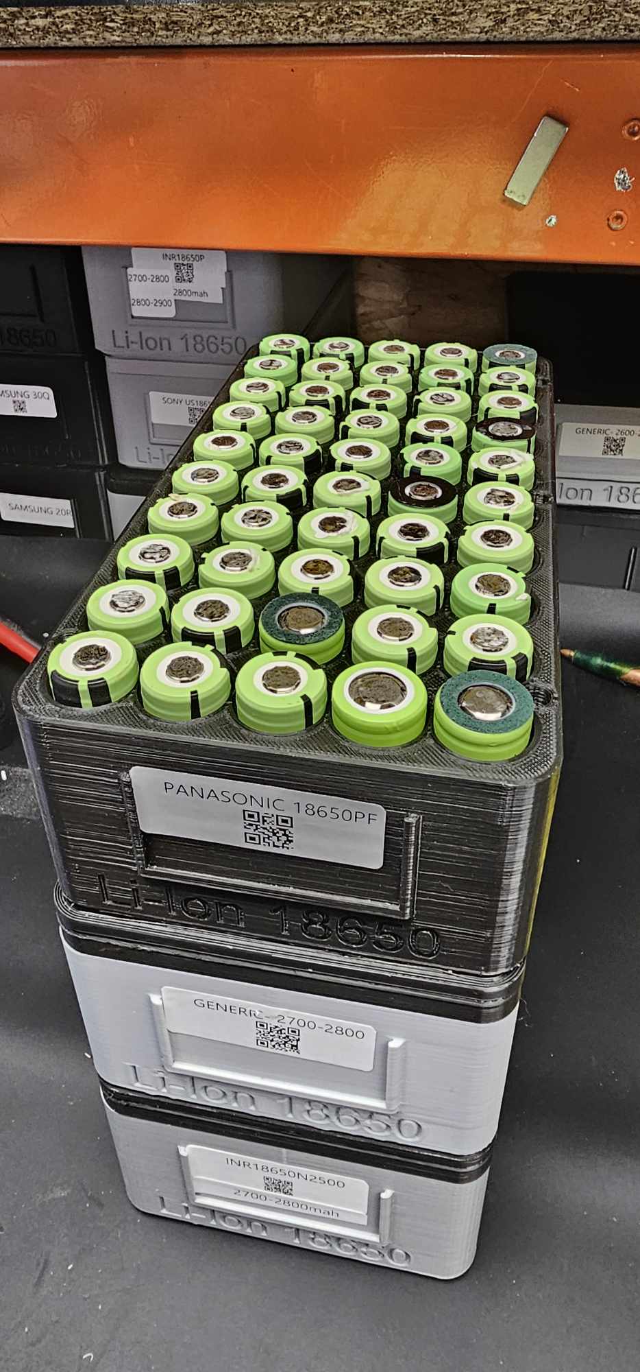 18650 Li-Ion battery Storage Box por Danny33 | Descargar modelo STL ...