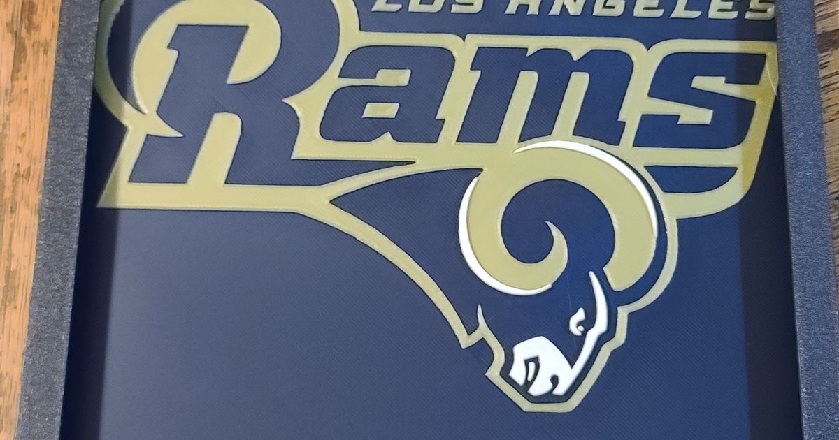 Frame for LA Rams Hueforge by Dohara | Download free STL model ...