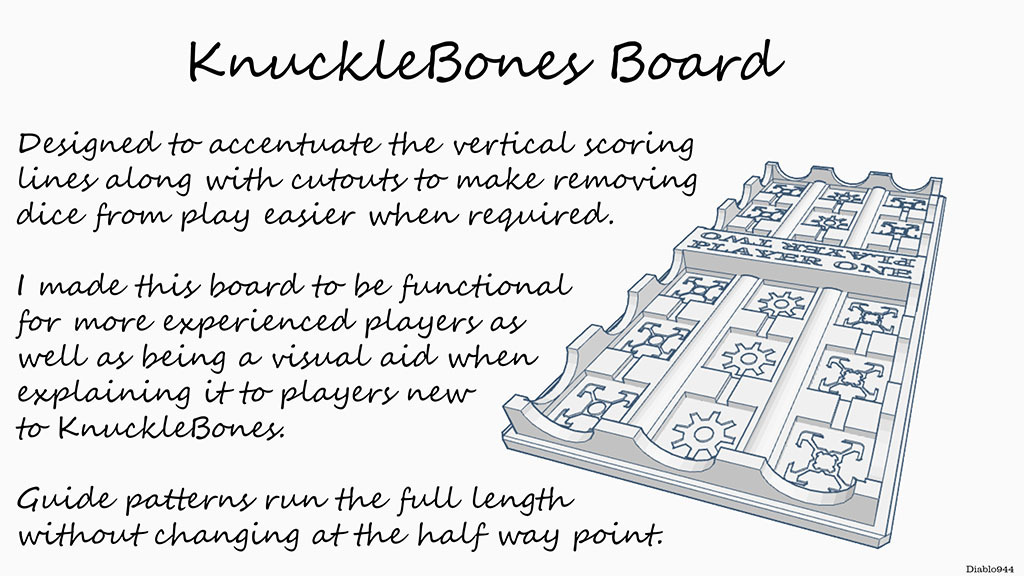 KnuckleBones Home Dice Board and Dice storage by Diablo | Download free ...