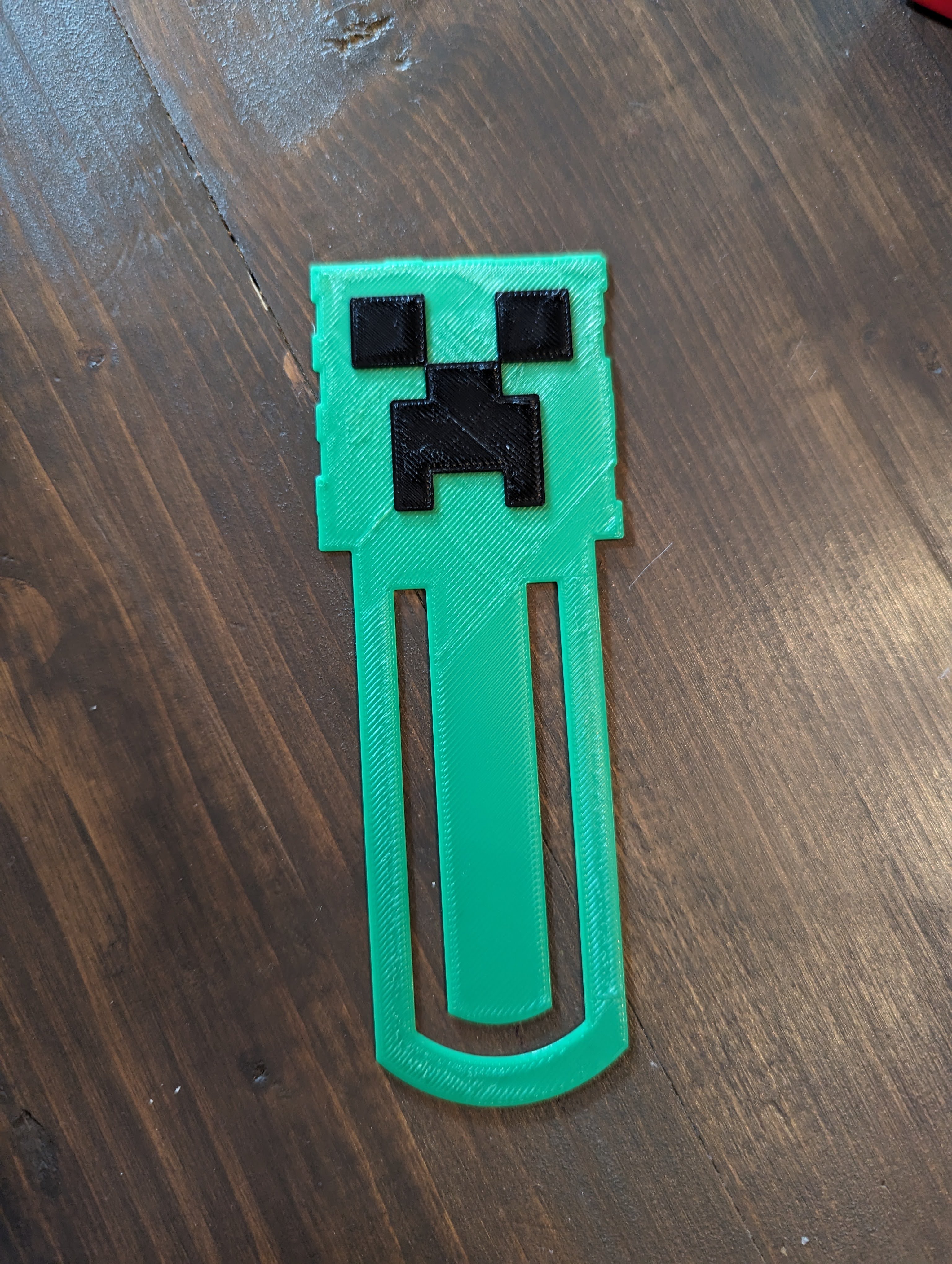 Minecraft Creeper Bookmark Embossed by Mr_Neo | Download free STL model ...
