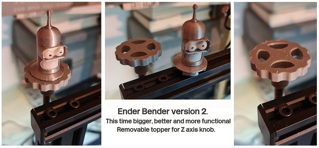 Z Headz. Ender Bender. Z axis knob. Removable by Diablo | Download free STL model | Printables.com