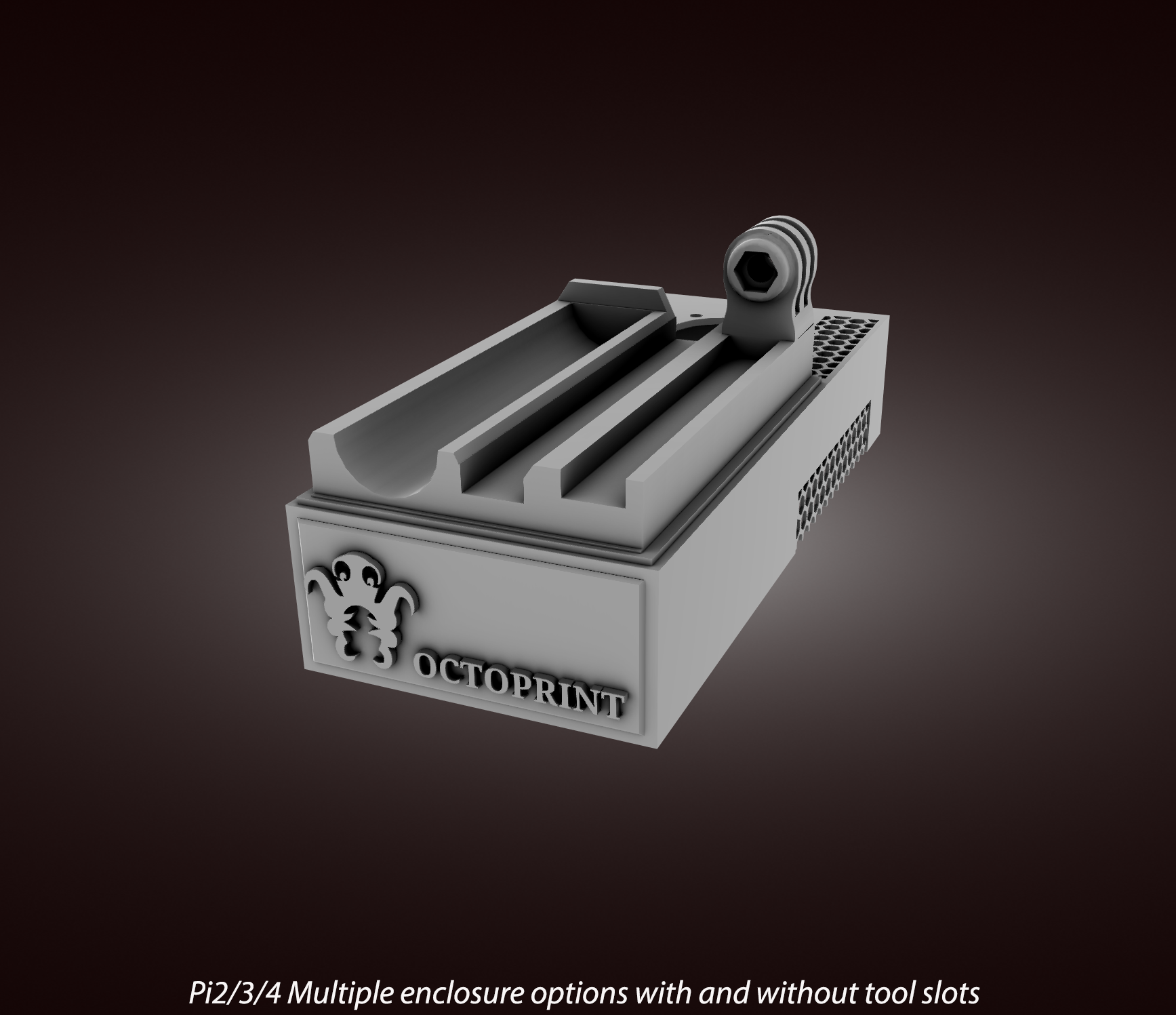 Octoprint Pi Zero2w/Pi2/3/4 enclosure by Diablo | Download free STL ...