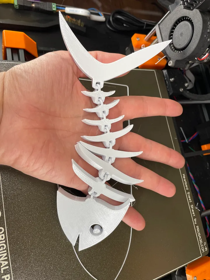 Articulated fishbone by RobSmo | Download free STL model | Printables.com