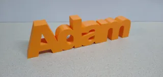 ADAM Name by Adrian Morawiak | Download free STL model | Printables.com