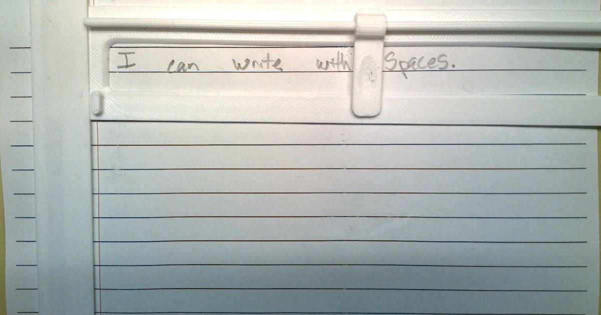 Writing Spacer Guide by Loreto Dumitrescu | Download free STL model ...