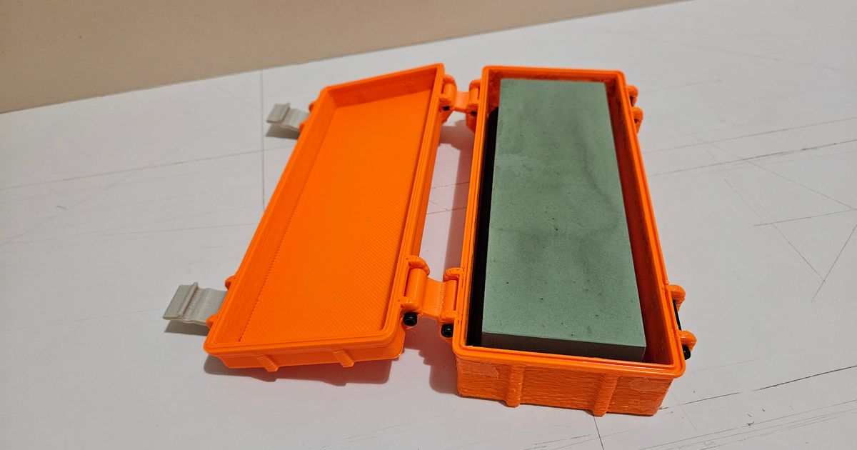 Rugged Box with stronger hinges (still Parametric) + whetstone box by ...