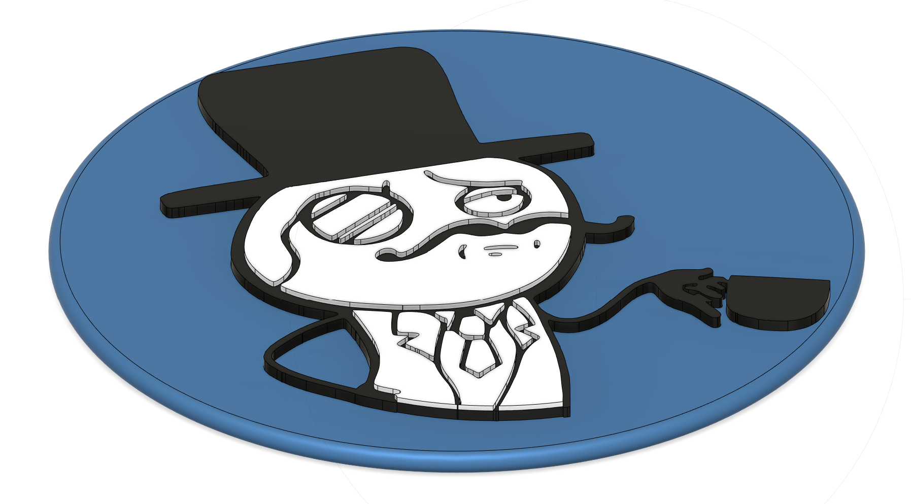 The Spiffing Brit - 2.5 D Medallion (no MMU required, parametric) by ...