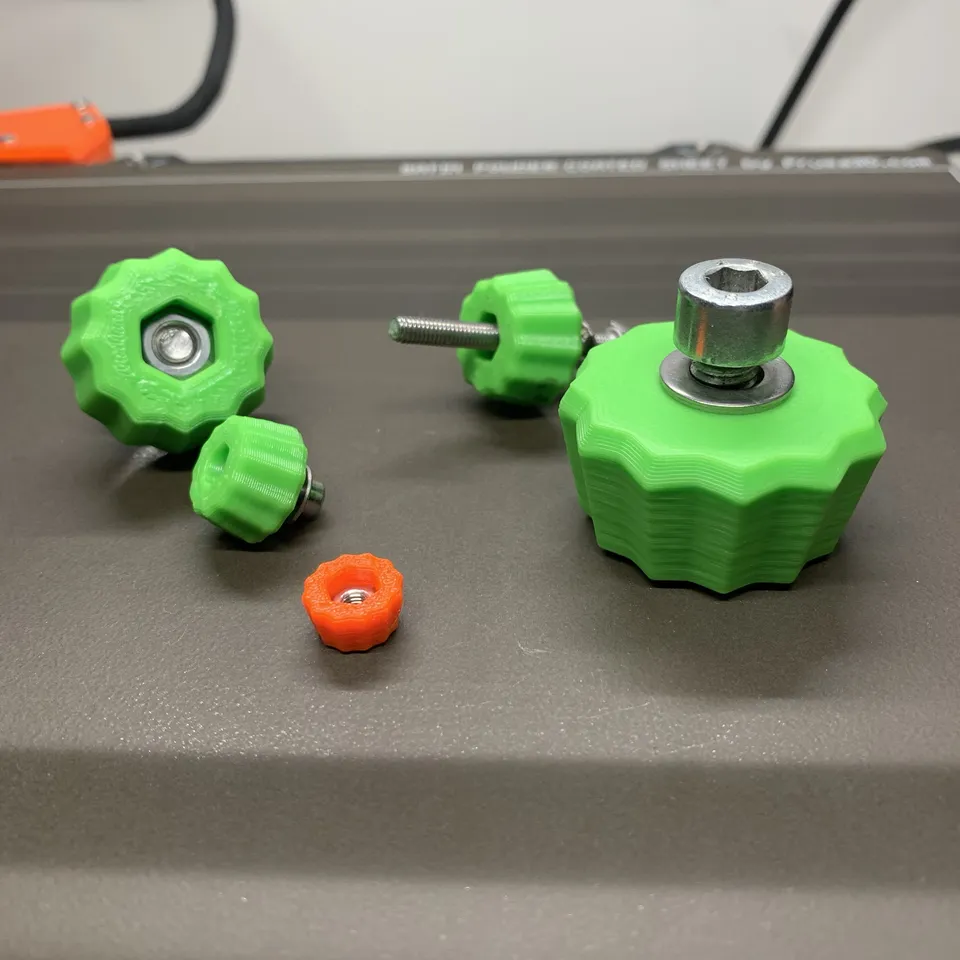 Thumb screw knobs for hex screws and nuts by steffanders | Download ...