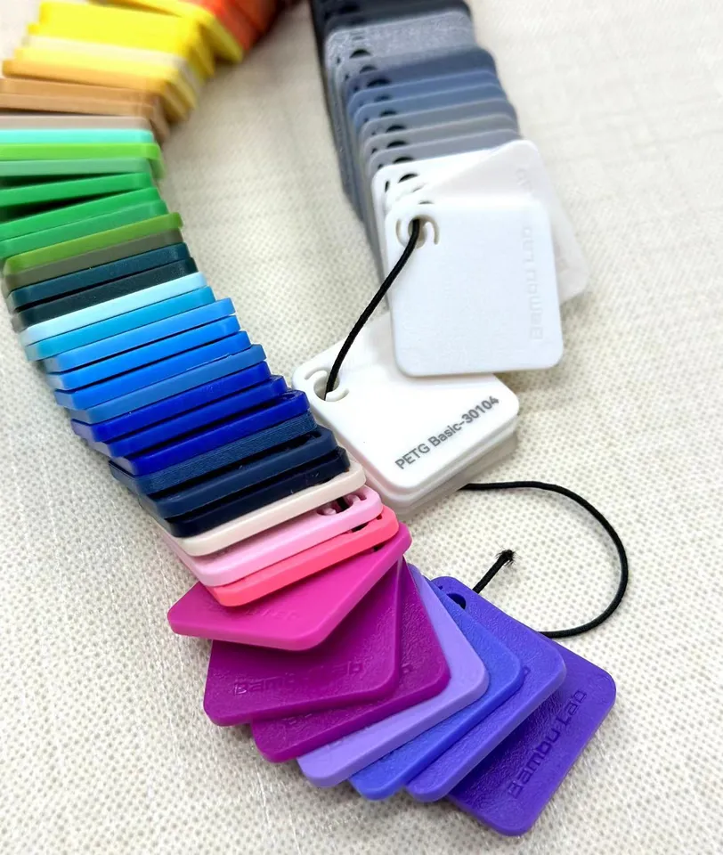 Filament Sample Swatches showcase Bambu Lab by WK | Download free STL model | Printables.com